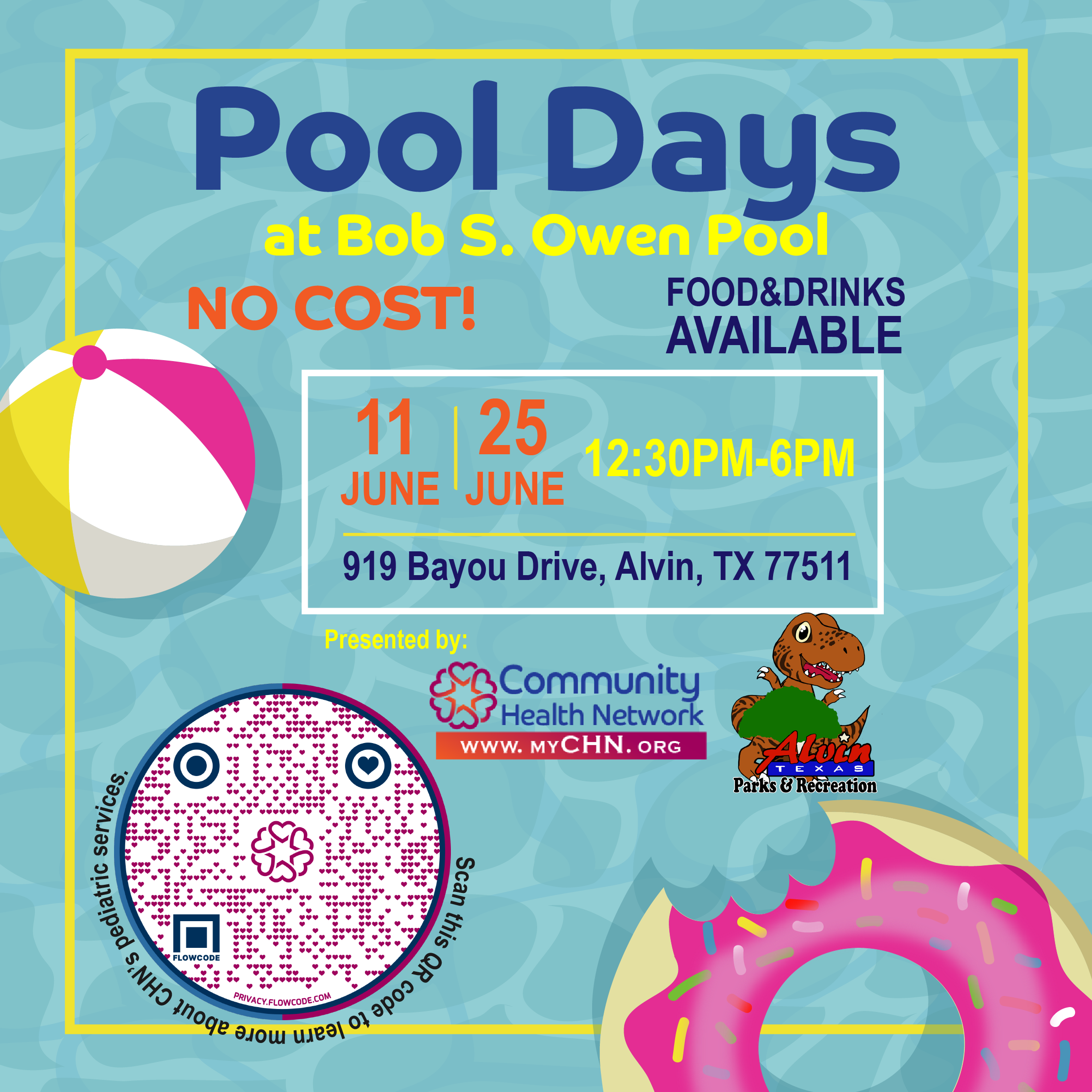 Community Health Network Hosts Pools Days in Alvin Press Release ...